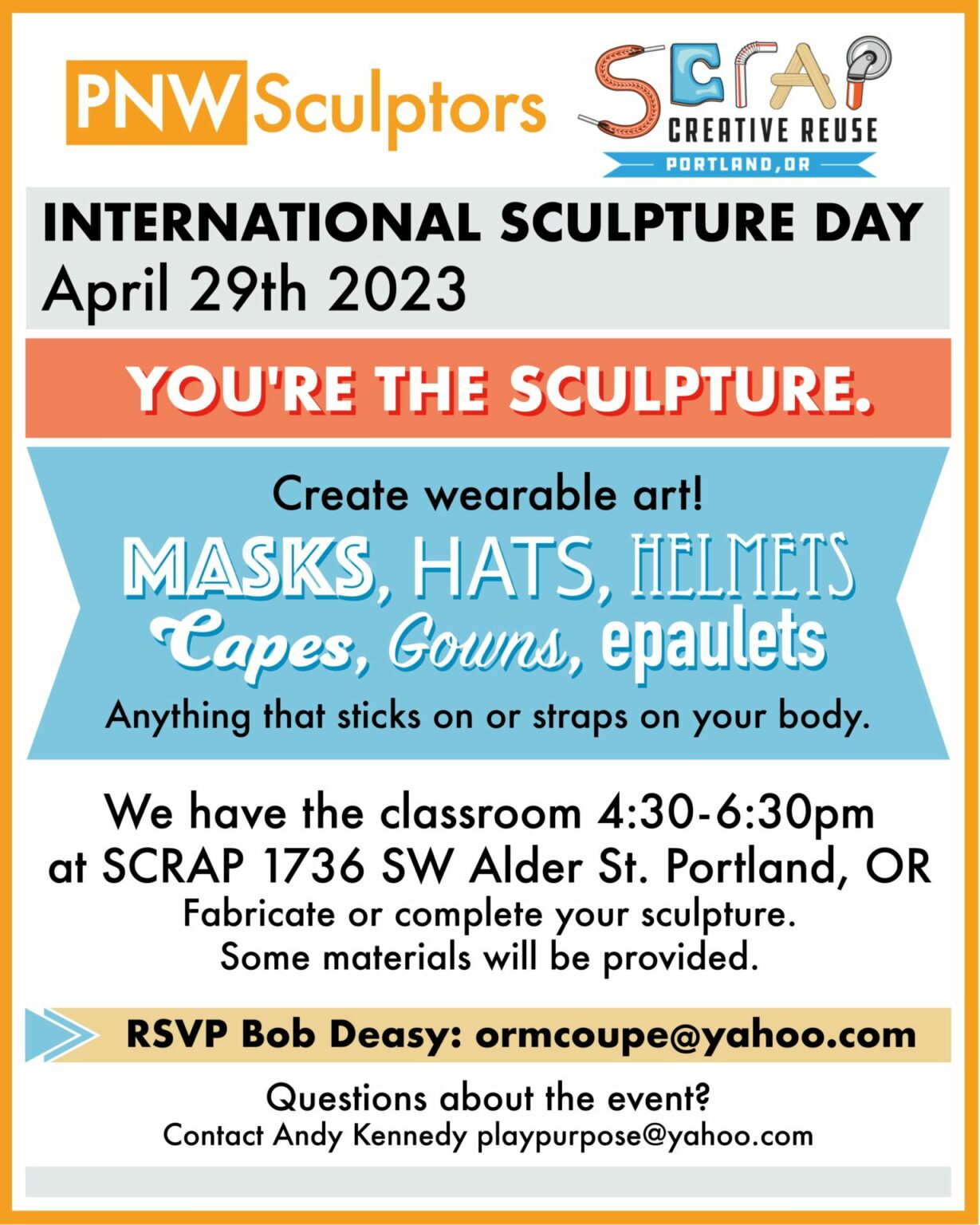 International Sculpture Day 2023 at PDX Scrap - Pacific Northwest Sculptors