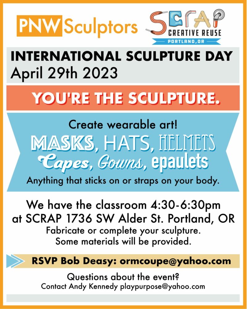 International Sculpture Day 2023 at PDX Scrap - Pacific Northwest Sculptors